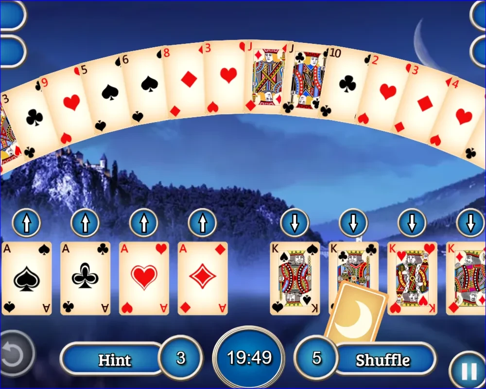 Crescent Solitaire ♣️ - Play Crescent Solitaire on Online Solitaire IO ...