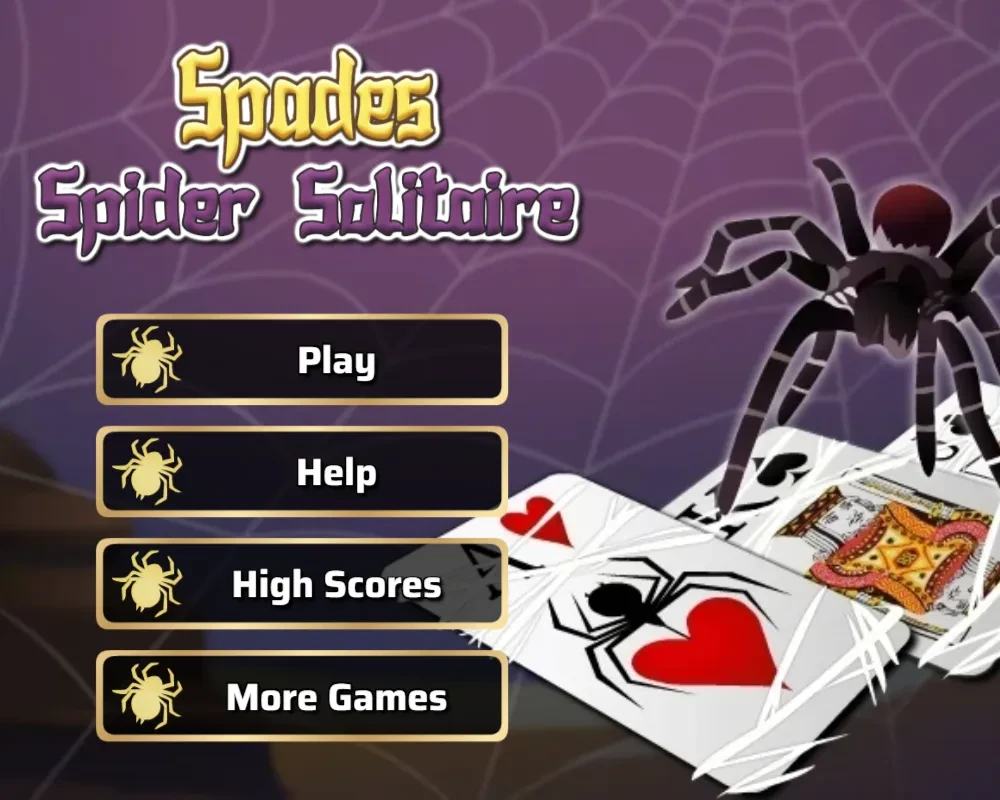 Spider Solitaire with only Spades ♣️ - Play for free