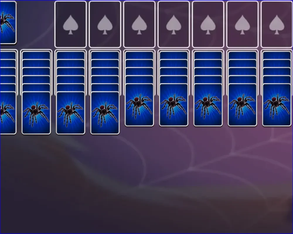 Spider Solitaire with only Spades ♣️ - Play for free