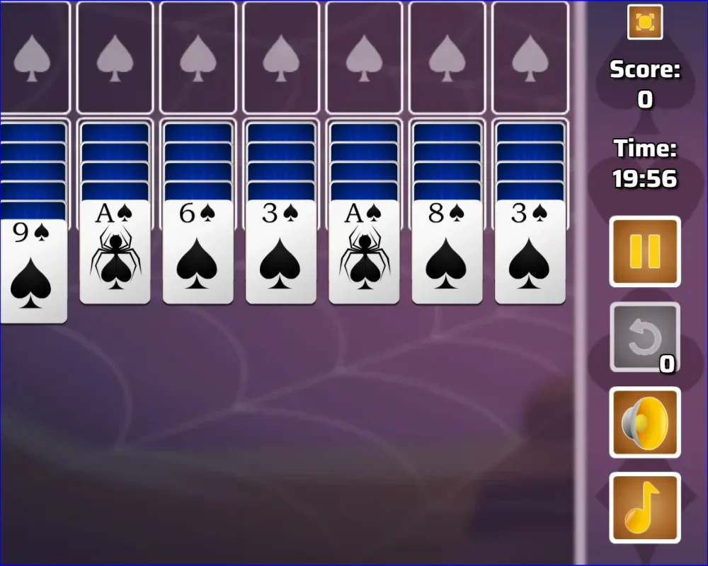 Spider Solitaire with only Spades ♣️ - Play for free